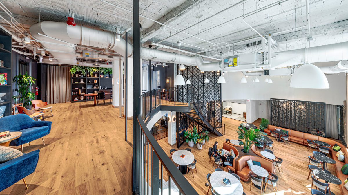 Industrious Workspace Chicago | Multi-level Workspace Design