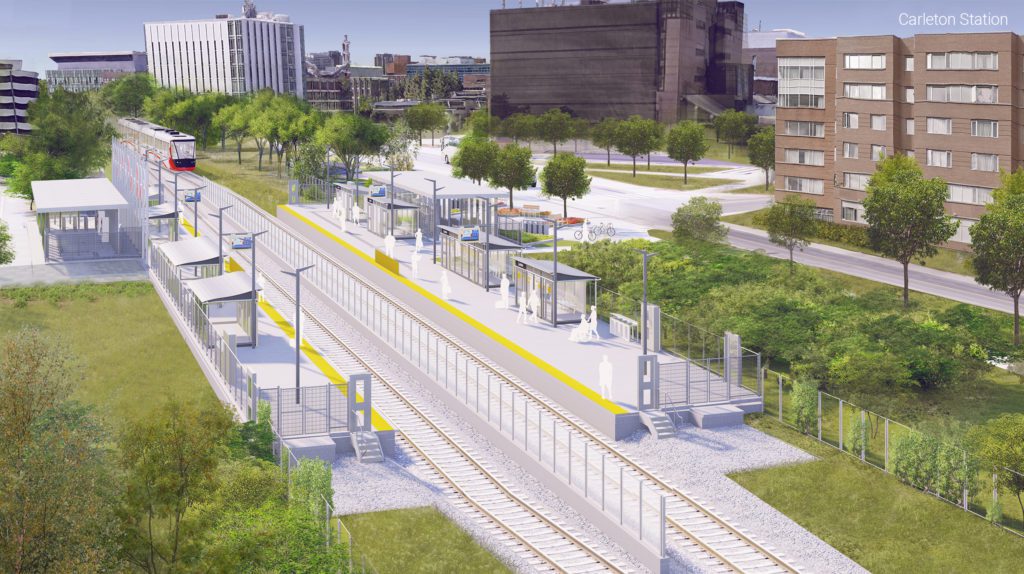 O-Train (LRT) line | Light Rail Transit Architectural Project in Ottawa