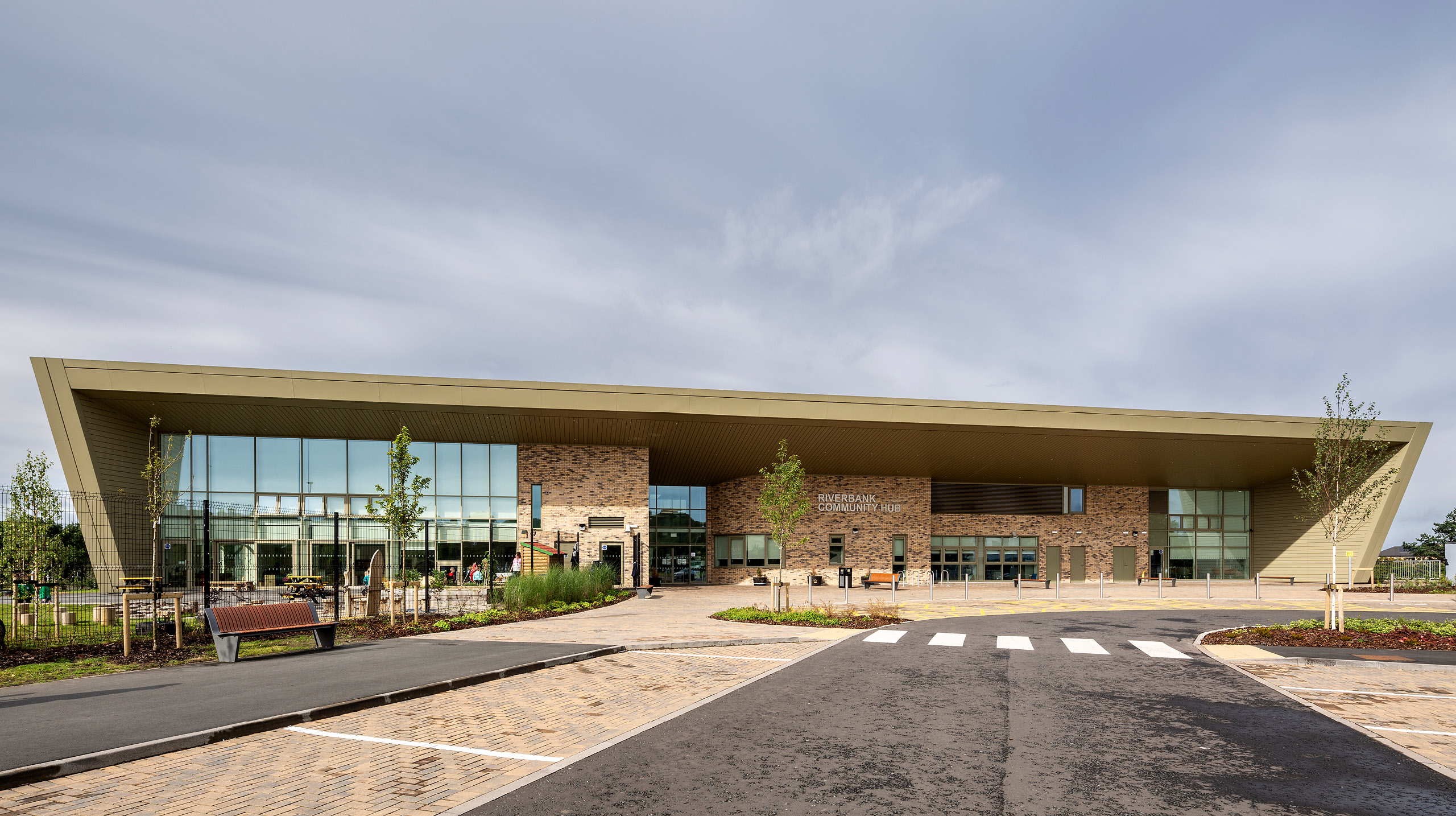 Riverbank Community Hub | Primary School Design in Scotland by NORR